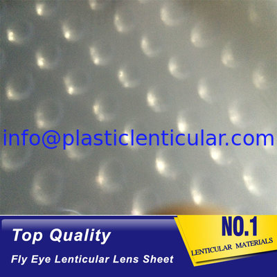 latest flying 3d lenses fly-eye plastic sheet film fly eye lenticular sheet