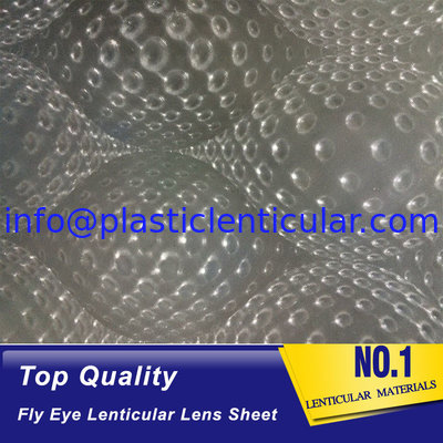 latest fly eye lens film good quality PP 3d fly eye lenticular lens sheet microlens with 3d and 360 degrees
