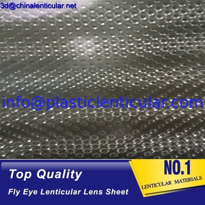 new fly eye lens lenticular film lens sheet both sides dot 3d lens sheet fly eye lenticular material