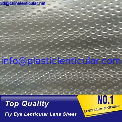 new fly eye lens lenticular film lens sheet both sides dot 3d lens sheet fly eye lenticular material
