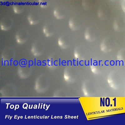 latest flying 3d lenses fly-eye plastic sheet film fly eye lenticular sheet