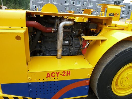 Turning angle +/-40° Underground Utility Vehicle / Load Haul Dump Truck