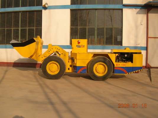 Hydraulic brake Diesel  LHD load haul dump truck with rock breaking machine