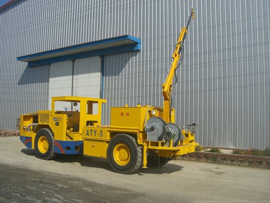 Hydraulic crane Underground Mining Utility Vehicles rock breaking machine 12,525kg