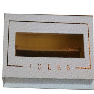 rigid black and white hinged eyelash box high quality mink eyelash paper box