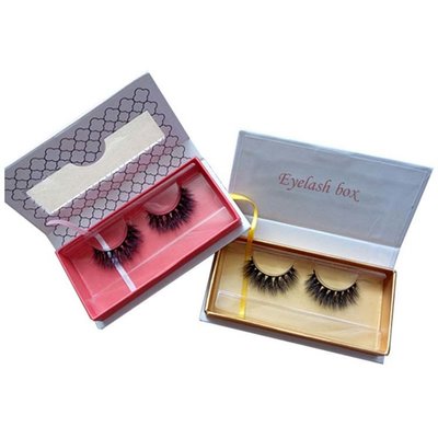 custom glitter paper eyelash window box High quality glitter paper lash gift box