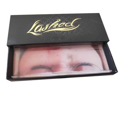 factory direct manufacture silver glitter 3D mink eyelash gift box with spot uv logo