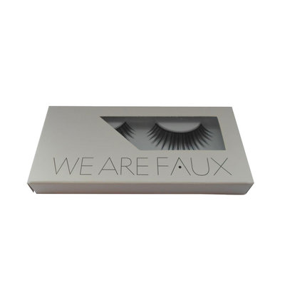Classical print CMYK red spot eyelash box  Luxury hinged eyelash packaging box