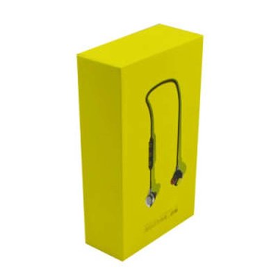 custom two pieces rigid headphone box  Luxury earphone lid and base box with handle and hanger