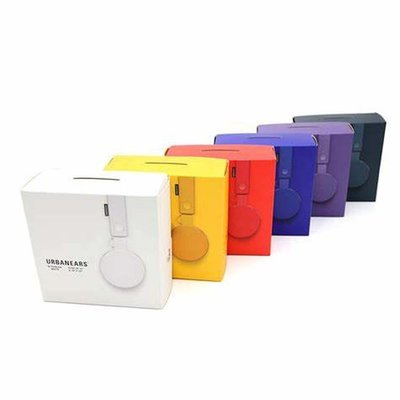 custom two pieces rigid headphone box  Luxury earphone lid and base box with handle and hanger