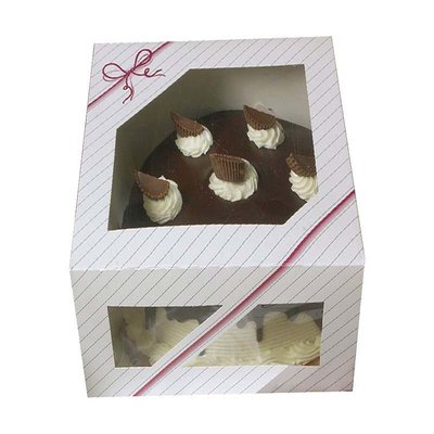Custom muffin paper box Cupcake box with window Cookie dessert food color box