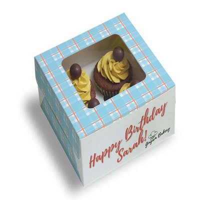 red and white spot gable gift box  Cardboard gable fired chicken color paper box