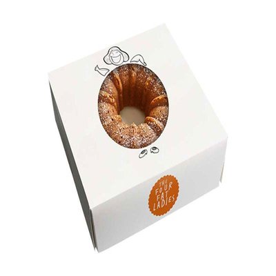 custom rectangle cookie packaging box White food macaron color paper box