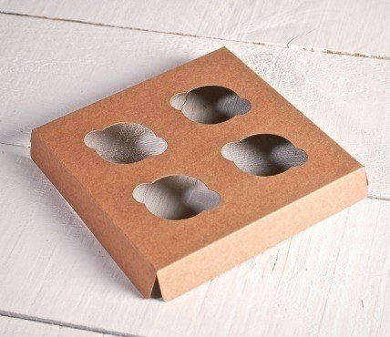 cake tray custom cake insert  folding cake holder for 4 pcs cupcake