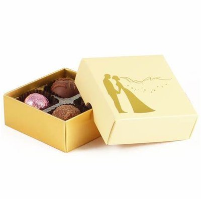 custom 6pcs chocolate gift box with clear window  9pcs chocolate kraft box