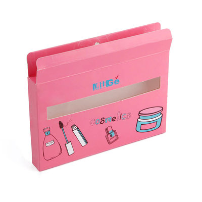cosmetic blush box with clear window  blush packaging paper box soap box
