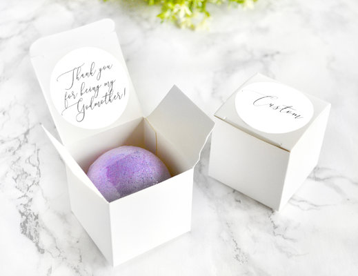 lid and base bath bomb paper box  two pieces bath bomb packaging box with dividers
