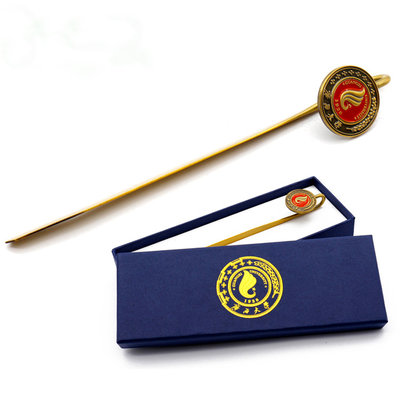 custom two pieces bookmark packaging gift box with texture