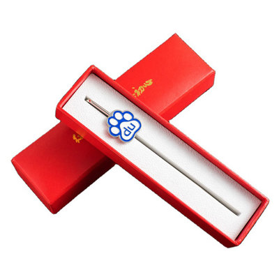 white special paper texture pen box  luxury ballpoint pen pack box  custom gift ballpoint pen box