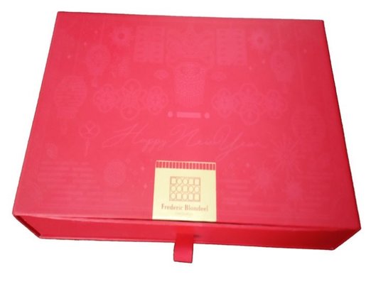 custom red chocolate packaging drawer box  candy packaging drawer paper box  luxury food packaging gift drawer box