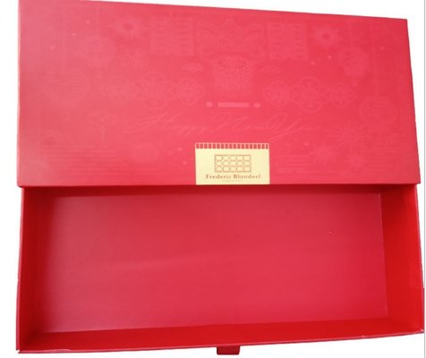 custom red chocolate packaging drawer box  candy packaging drawer paper box  luxury food packaging gift drawer box