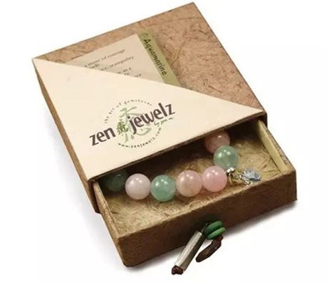 custom Buddha beads packaging drawer box   luxury Zen beads gift paper box
