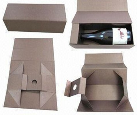 single bottle hinged wine box custom book shape wine gift box with silk cloth inner tray