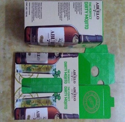 custom flat color paper wine box  spot uv wine packaging color paper box  folding wine box