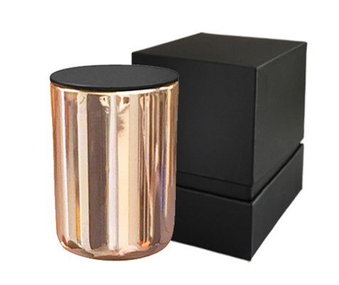 black candle gift box  custom lid and base candle packaging box  candle paper box with shoulder