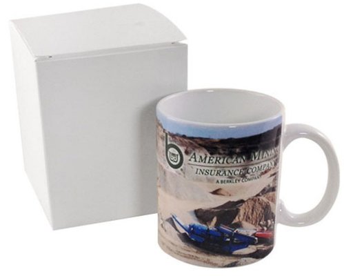 ceramics mug color paper box  cup packaging flat gift box  coffee cup gift box
