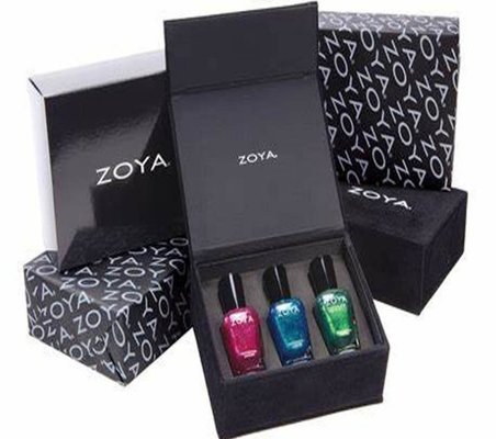 nail polish hinged packaging box  book shape nail polish gift box fingernail packaging box