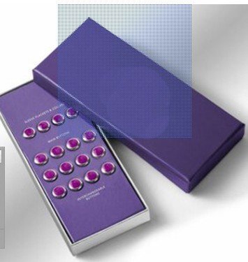 custom button packaging box  rigid fastener gift box  luxury button pack paper box