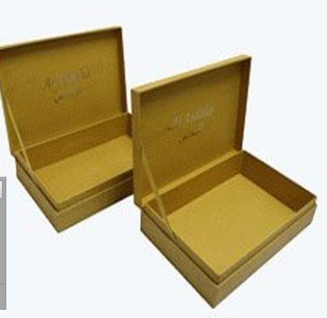 hinged lid and base  tea gift box with ribbon  book shape lid and base  cosmetics packaging box