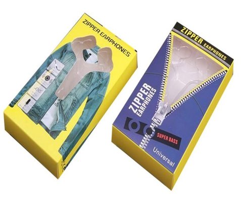 folding zipper packaging clothing box  flat color paper zipper jeans box  custom zipper wedding dressing box