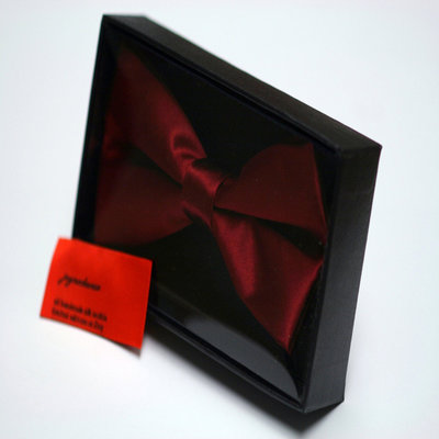 custom knottie box with transparent plastic lid  transparent cover bowtie gift box