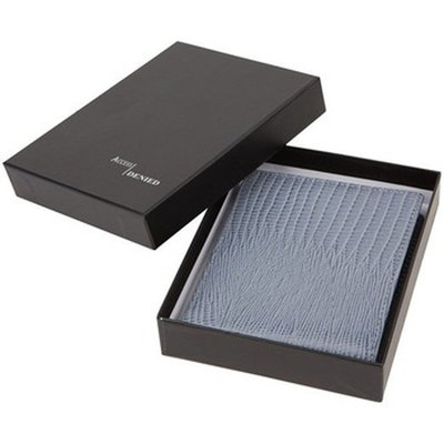 custom black textured wallet paper box  luxury purse gift box rigid lid and base wallet box