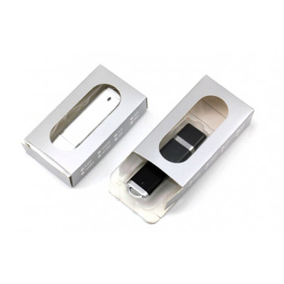 custom USB flash disk color paper box  USB flash drive gift packaging box with window
