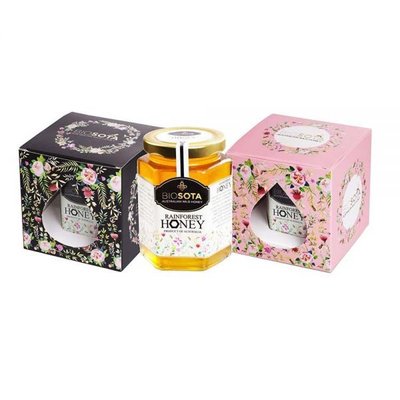 honey packaging color paper gift box  custom window honey box  luxury jam pack box