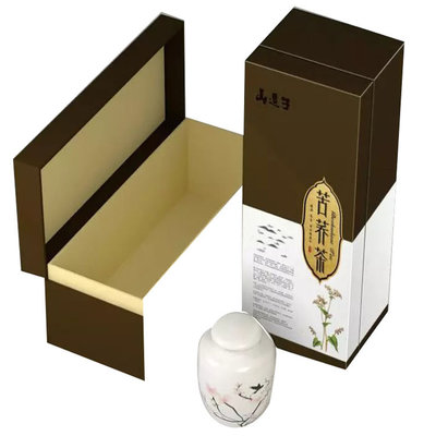 vacuum cup gift box thermos cup mug paper box  tea packaging box with shoulder and neck