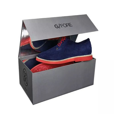 custom kraft lid and base set up box  luxury kraft packaging shoe box  rigid kraft box