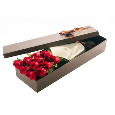 bespoke lid and base flower gift box  rigid set up flower box luxury flower packaging paper box