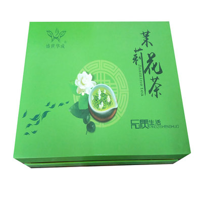 custom hinged tea box bespoke rigid tea packaging gift box luxury set up tea box with flocking and silk cloth