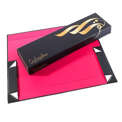 bespoke hangtable hair extension packaging box with hook  floding hair extension wig gift box