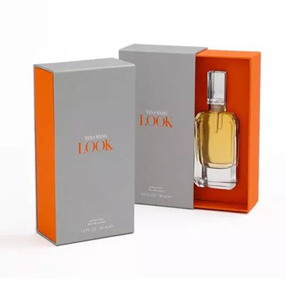 custom men perfume drawer paper box  sliding women fragrance gift box with ps flocking