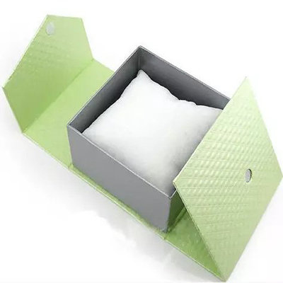 custom middle opened door book shape watch box  luxury rigid hinged packaging watch gift box
