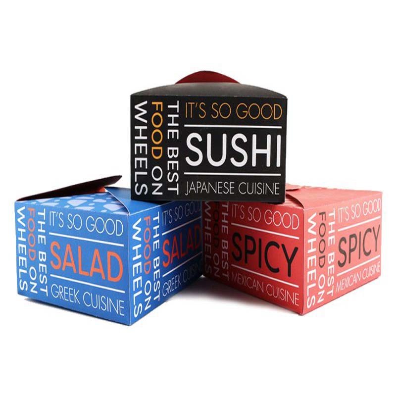 hot delicious chicken food color box  Cuisine food cupcake box with handle