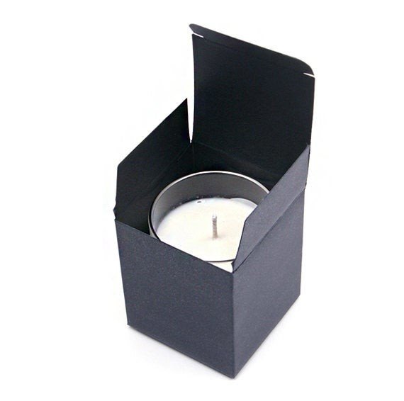 black candle gift box  Custom tuck black candle paper box  cardboard candle color box