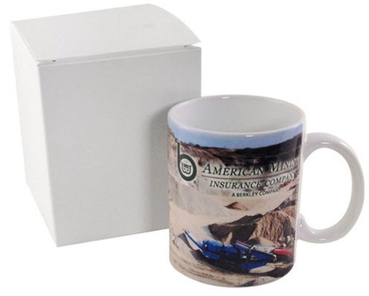 ceramics mug color paper box  cup packaging flat gift box  coffee cup gift box