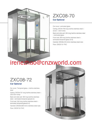 Panoramic lift standard design ZXC08-70 and ZXC08-72 supplier