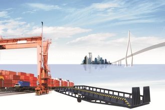 China Hot sale! Mobile hydraulic dock ramp DCQY6-0.8-forklift cargo handling auxiliary equipment supplier